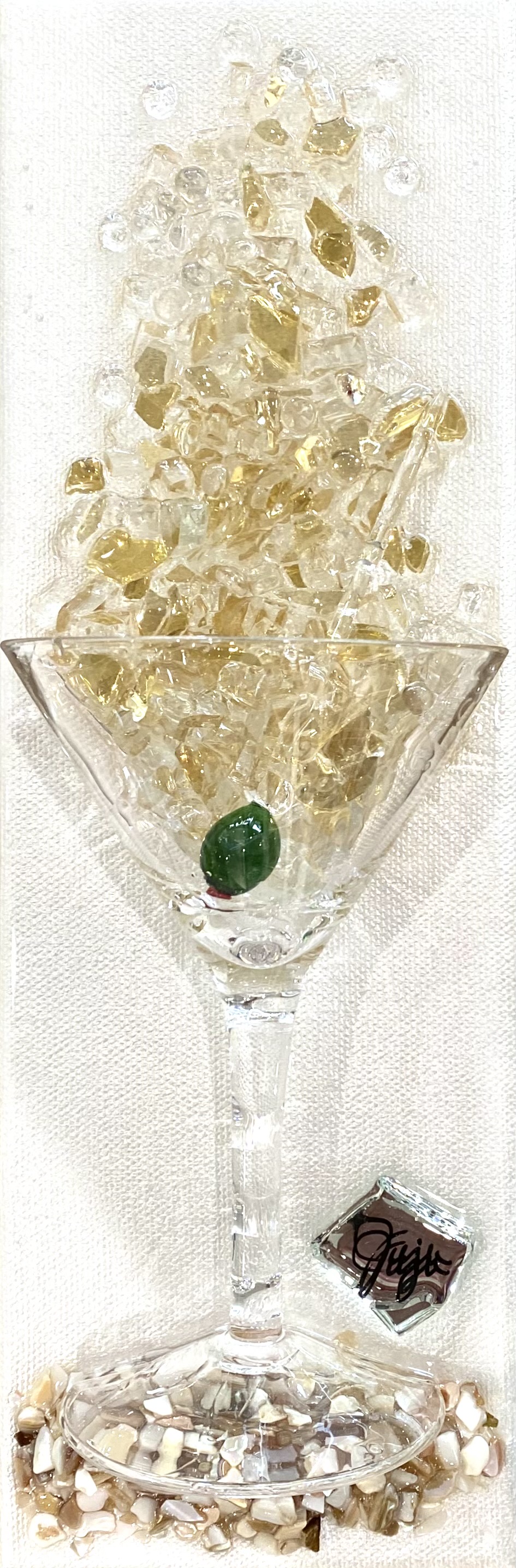 One Olive Dry by Good Juju Glass Art | ArtCloud