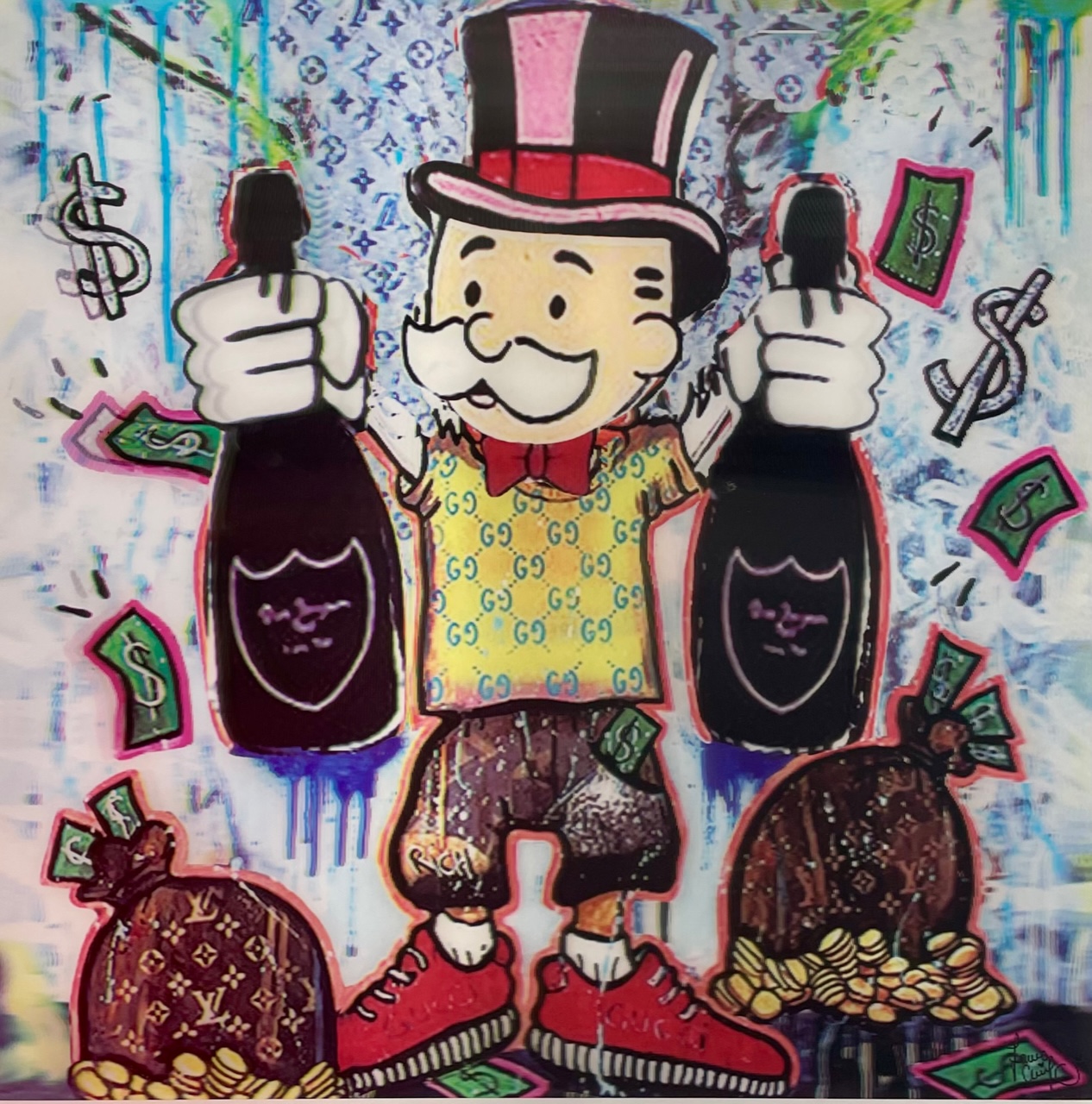 3D "Champagne Bottles by Laura Curiel | ArtCloud