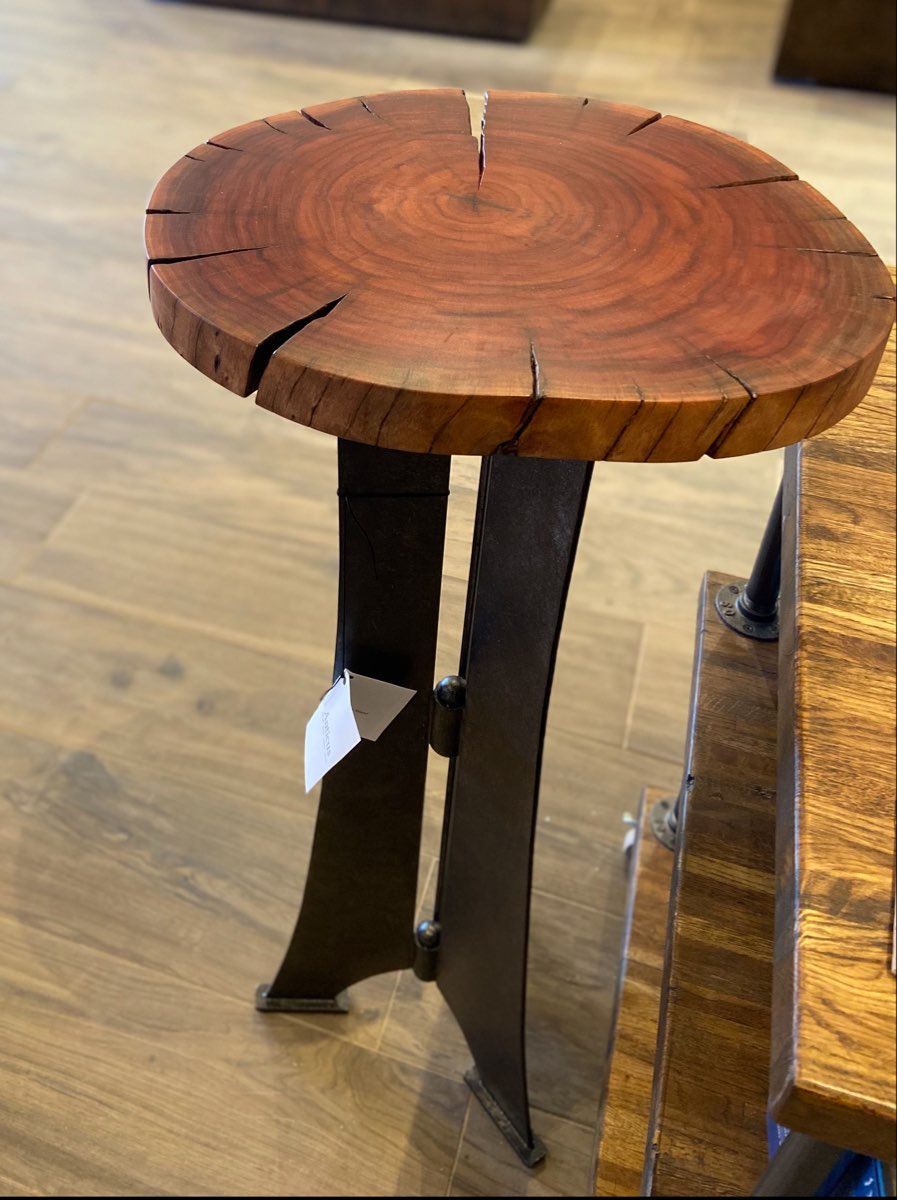 36" African Sumac Revolving Art Stand 060620B by Ron Gill | ArtCloud