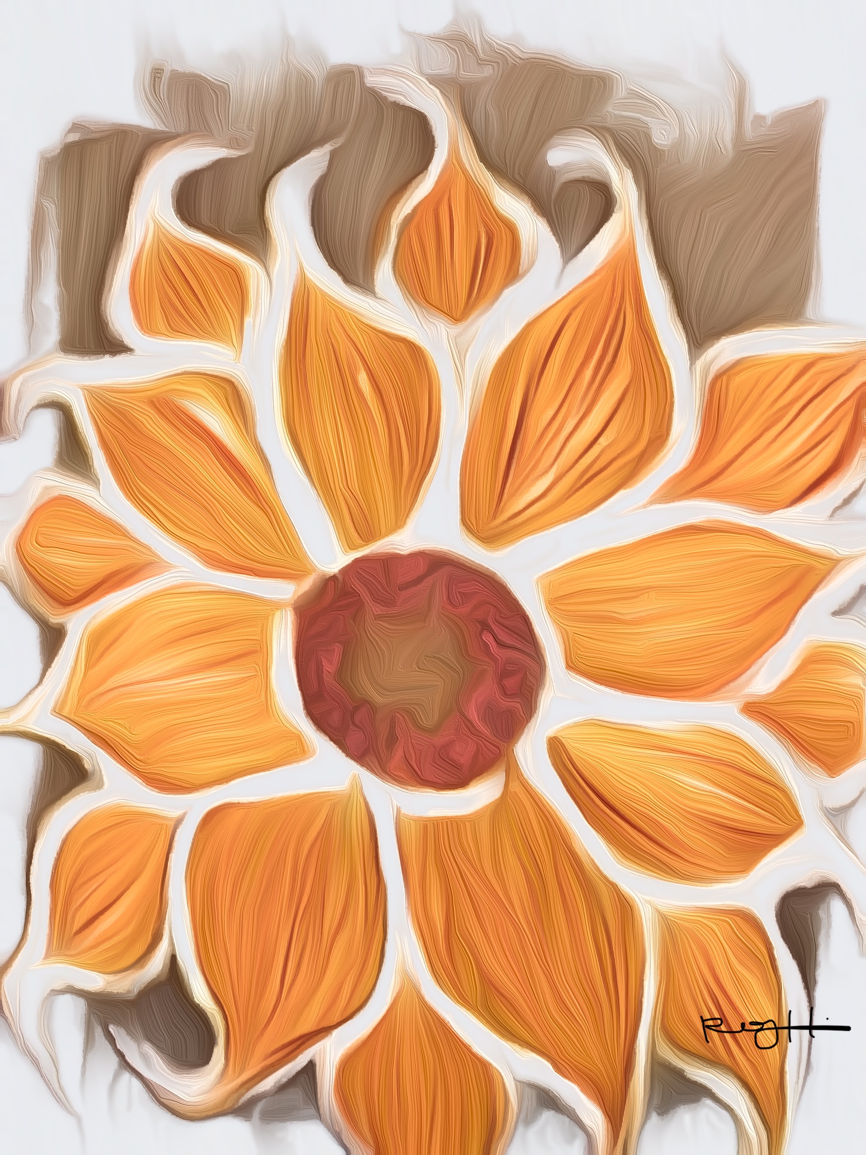 Sunflower Oil Pastel by Roy A. Hastick | ArtCloud