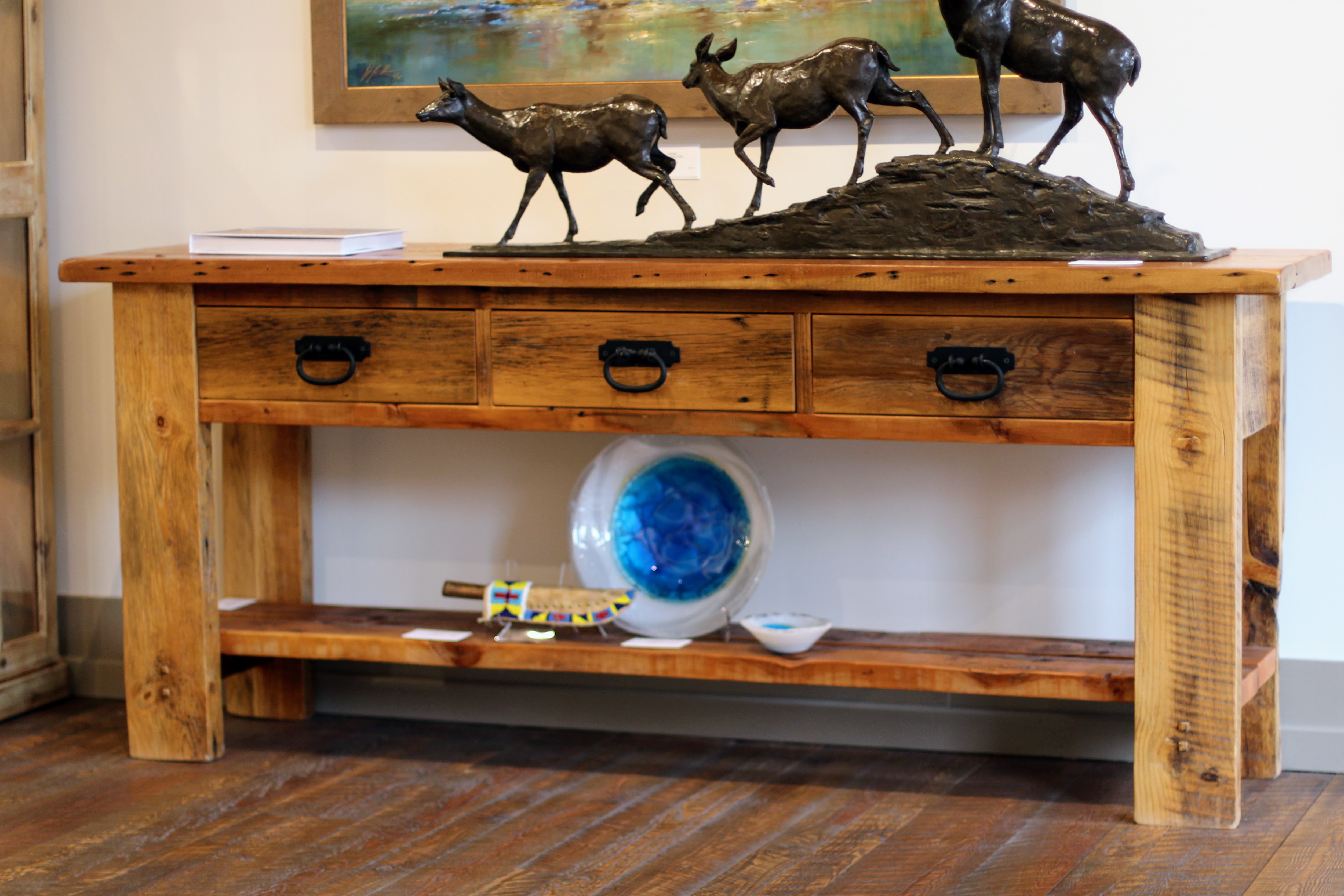Rustic Sideboard with Drawers by Mark Holms | ArtCloud