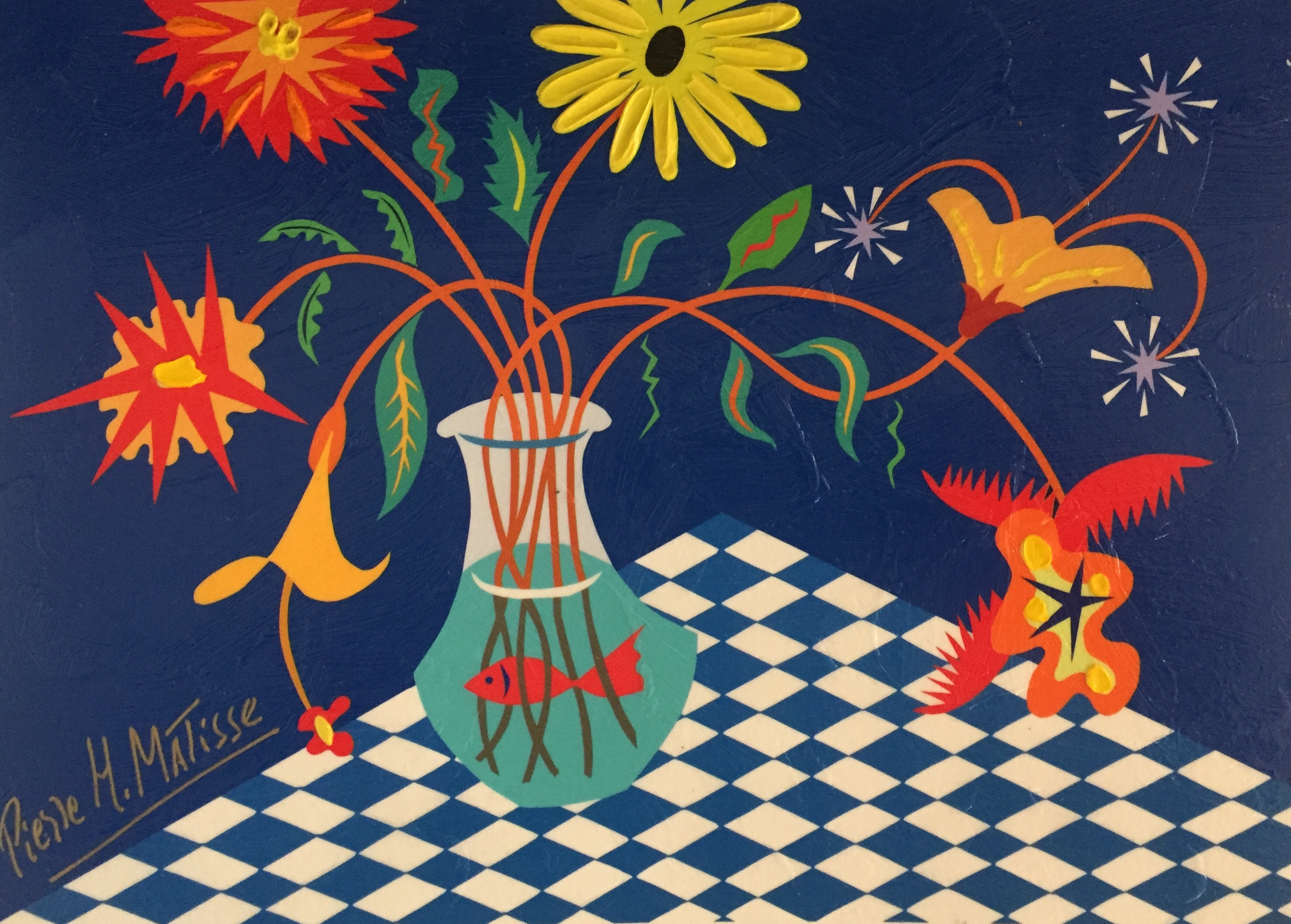 Les Fleurs du Poisson Rouge by Pierre Henri Matisse | ArtCloud