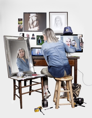 Triple Self Portrait by Maggie Meiners | ArtCloud