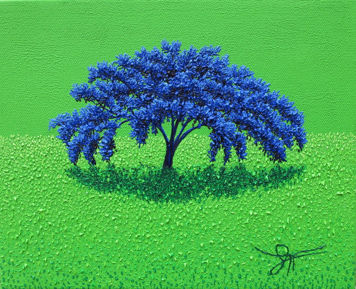 Springing Blue in the Limelight by Jay Maggio | ArtCloud