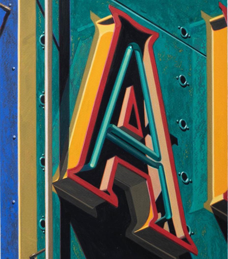 Robert Cottingham's An American Alphabet | Steven Vail Fine Arts | ArtCloud