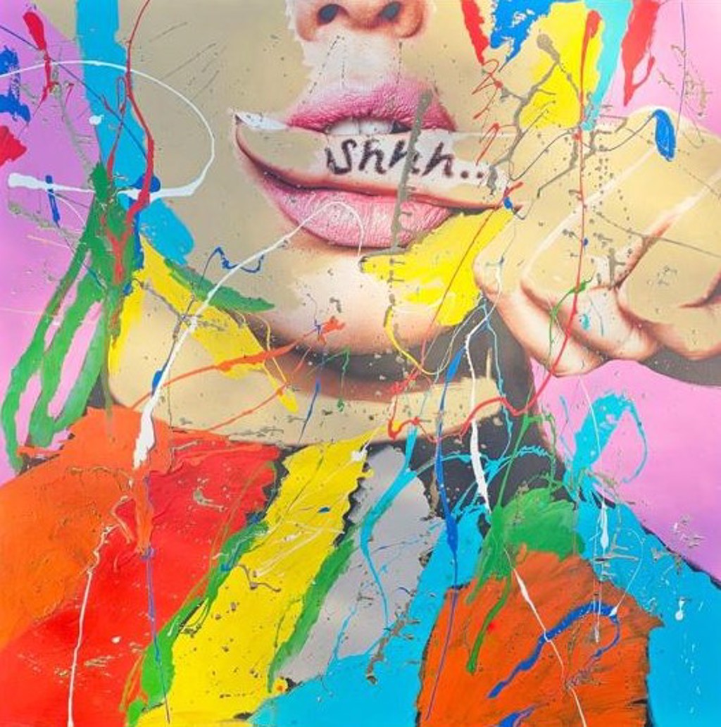 "Shhh..." 2025 by Abstract Paintings by Elena Bulatova | Elena Bulatova ...