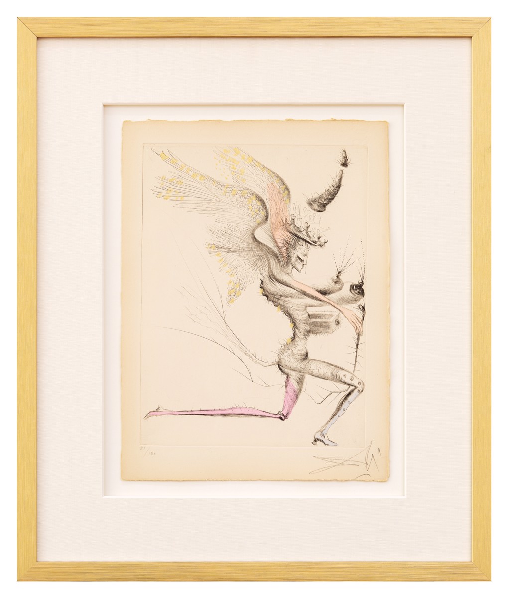 Venus In Furs "Winged Demon" by Salvador Dalí | West Chelsea Contemporary