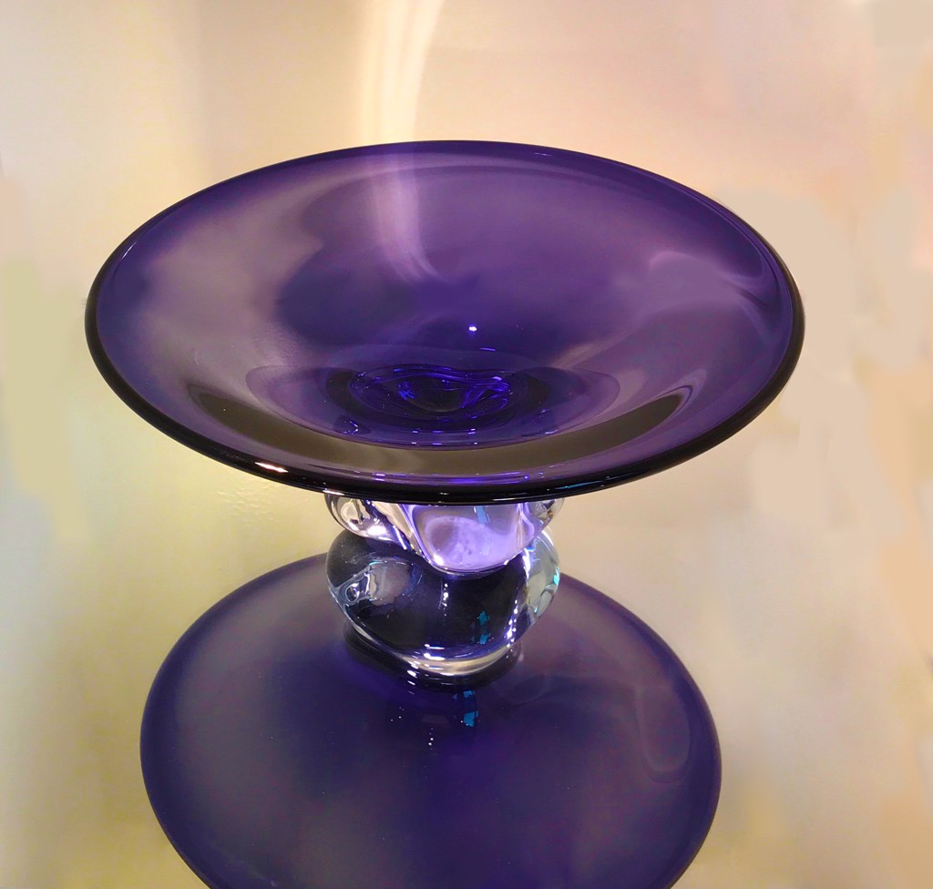 Purple Plate (footed) by James Kingwell | Gallery of Modern Masters