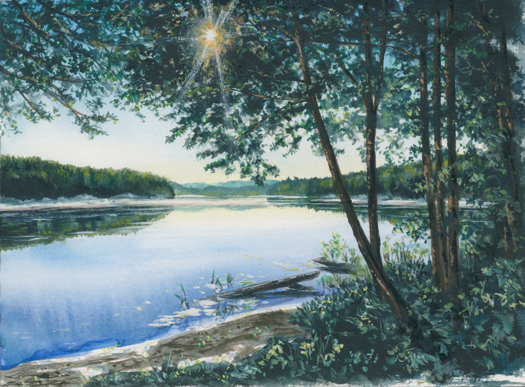 Lakeside Morning by David Alexander Risk | Colborne Street Gallery