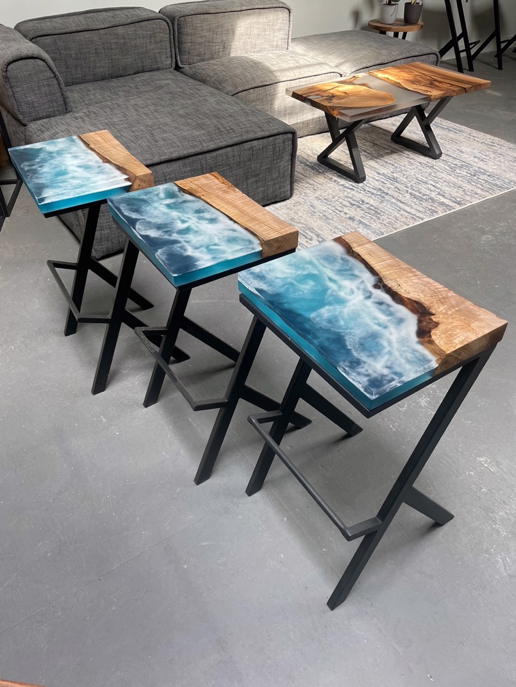 Long Bay Coastal Bar Stool by Benjamin McLaughlin | Mountain Galleries