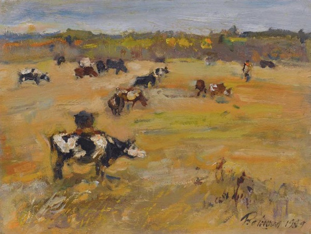 Grazing Herd by Leonid Vaishlya | Paul Scott Gallery