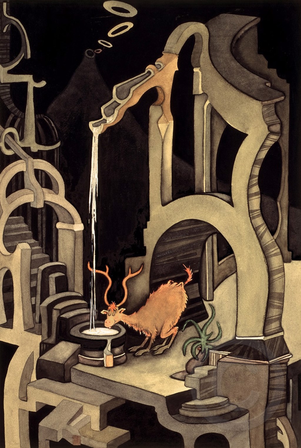 The Stag At Eve by Dr. Seuss Lahaina Galleries