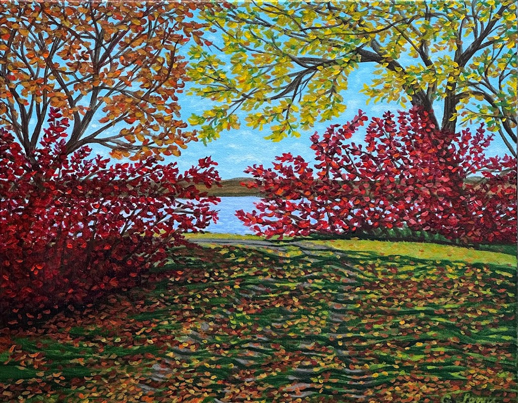 An Autumn Stroll by Gordon Lewis | Assiniboia Gallery