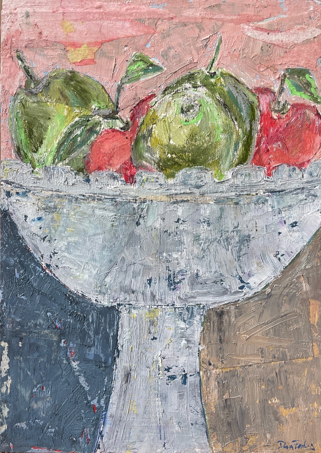 Apples in Vintage Bowl by DIANA FORBES | Quirk Gallery