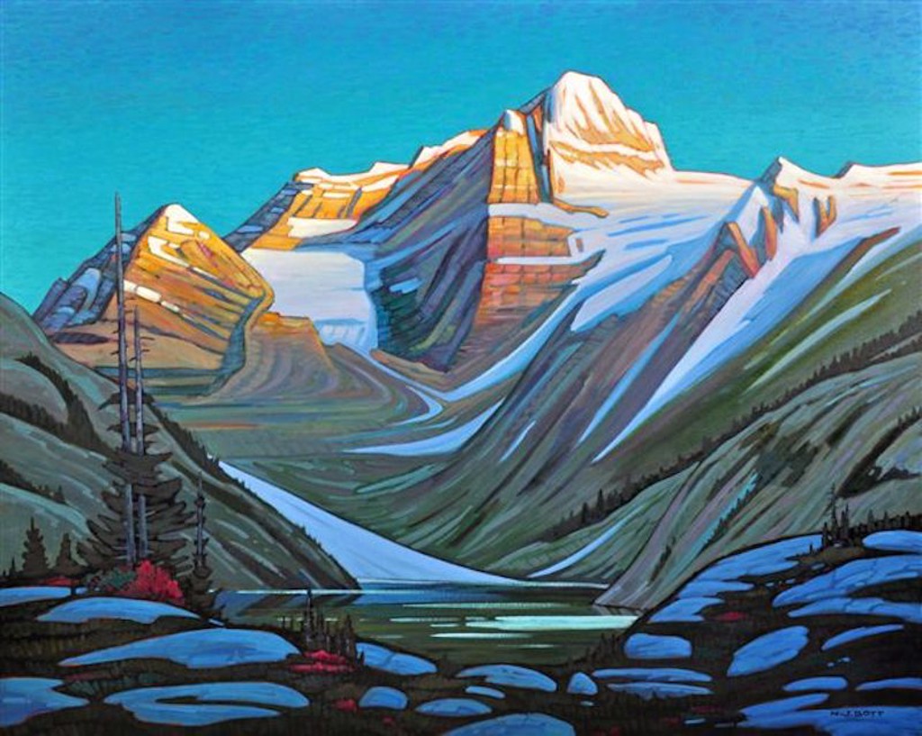 Sunset Glow on Mount Clemenceau by Nicholas Bott | Mountain Galleries