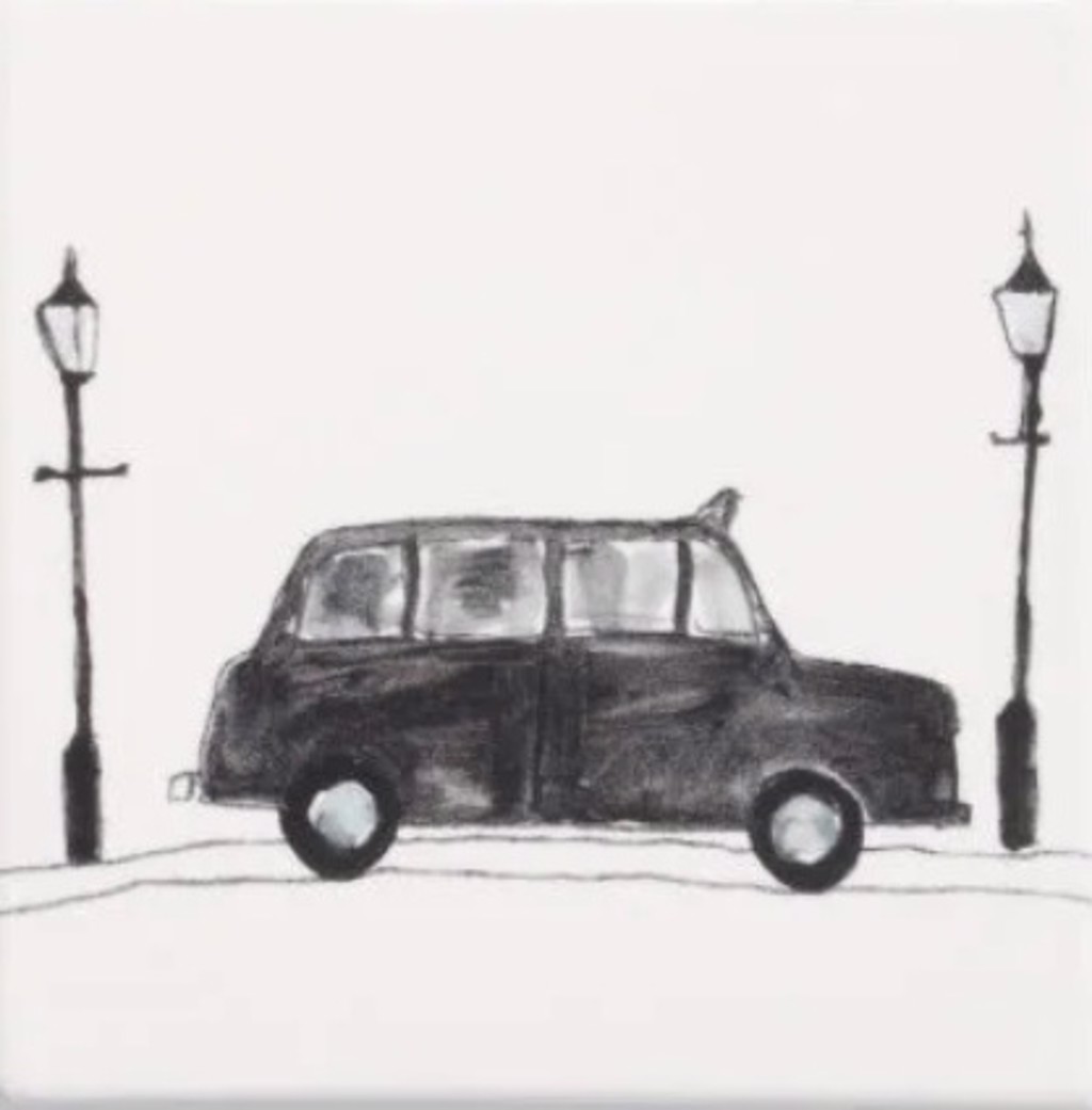 Hackney Cab Tile - London Life Collection by Helen Beard | Contemporary ...