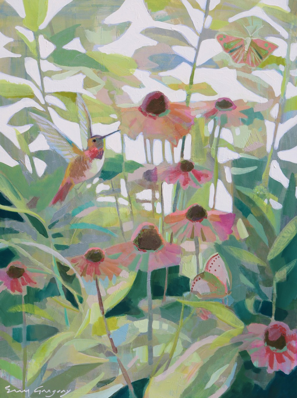 Pollinator Poetry 5 {SOLD} by Erin Gregory | Anne Irwin Fine Art