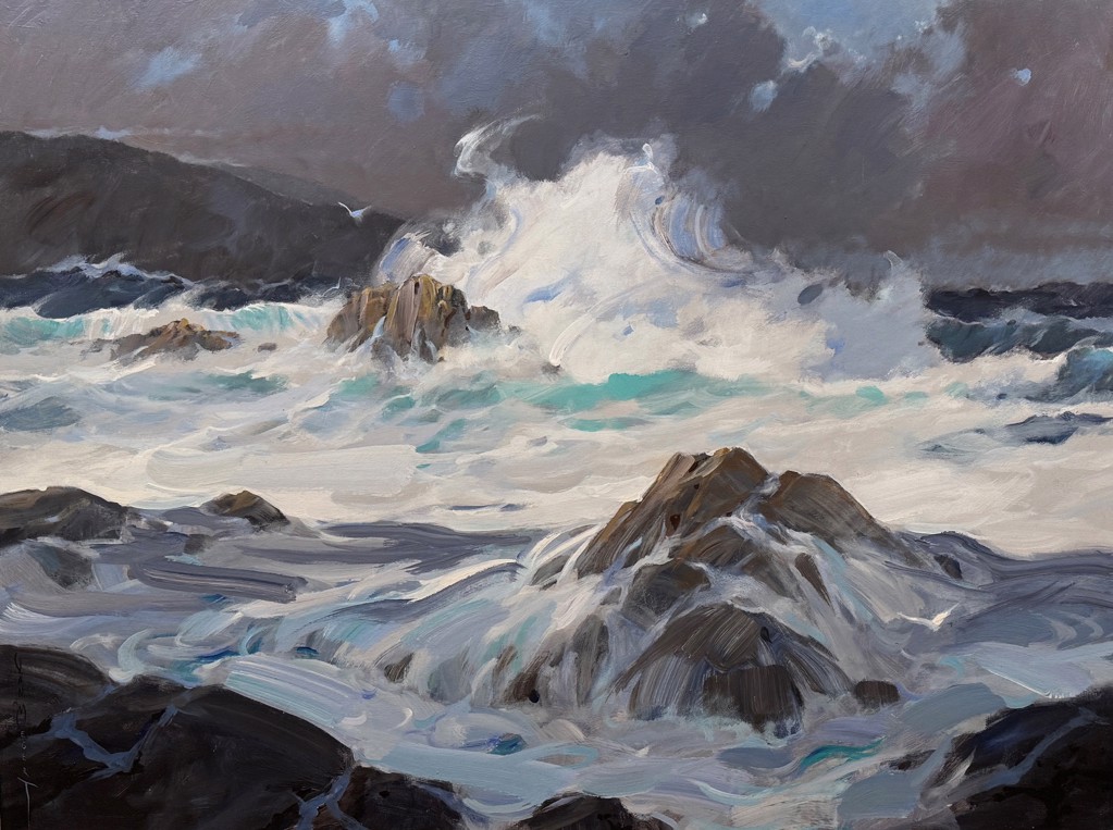 Pebble Beach Storm by Jerry Van Megert | Carmel Art Association