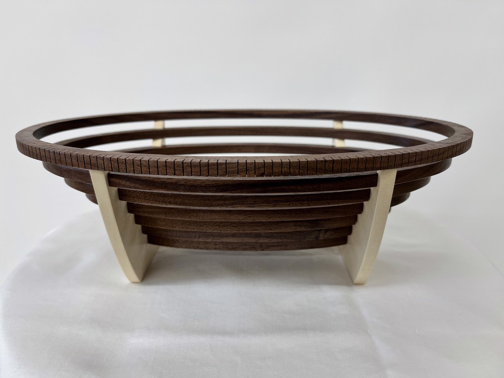 Walnut & Maple Basket by Neil King | Red House Gallery & Studios