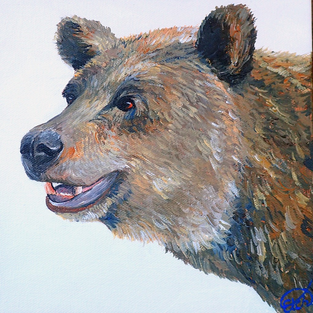 Grizzly Bear Mini by Elizabeth Mordensky | Cassens Fine Art
