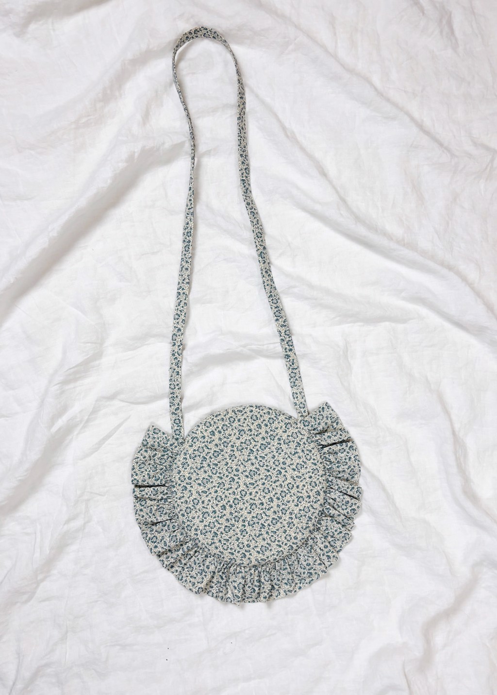 Adult Ruffle Circle Bag by Claire Wolfe Boockmeier | Woodwalk Gallery