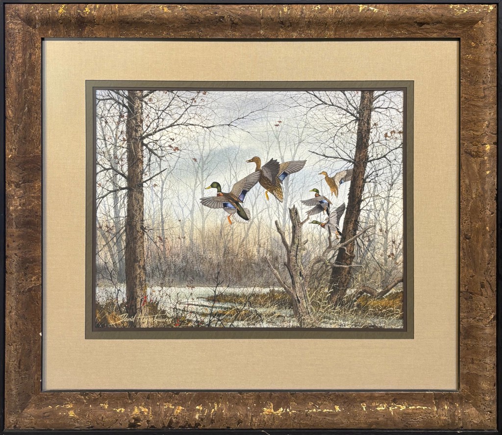 Mallards - Five Birds Flushing by David Hagerbaumer | The Sportsman's ...