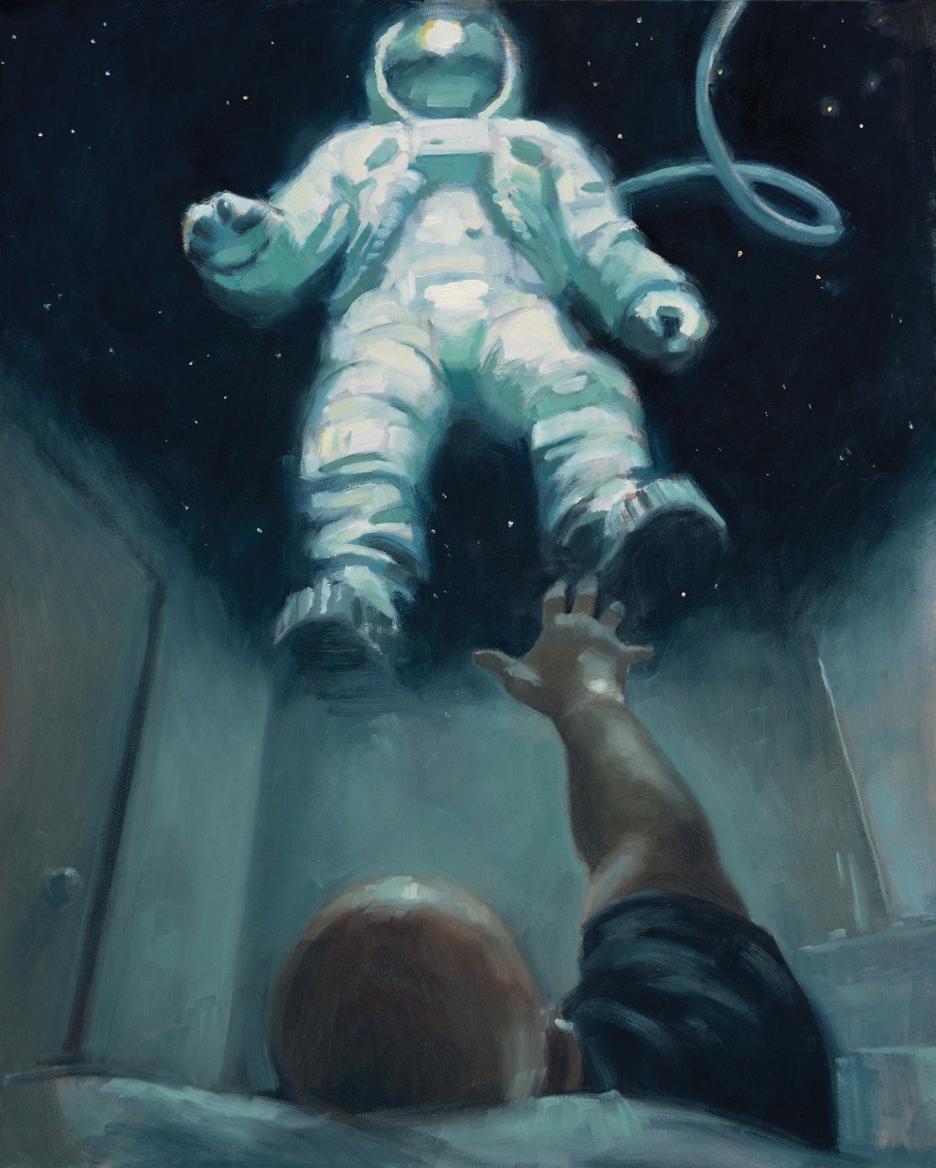 Astronaut Floating Art
