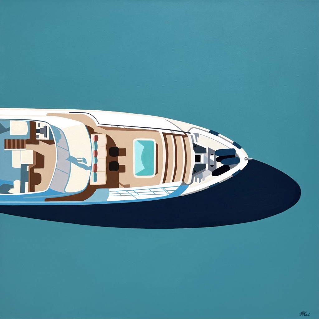 Teal Horizon by Mei Shibata | Steidel Contemporary
