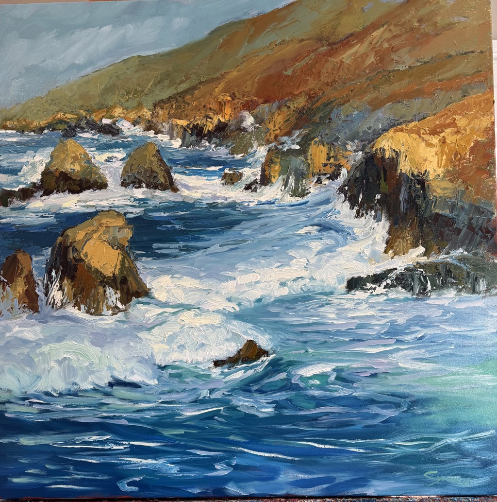 Big Sur High Tide by Cyndra Bradford | Carmel Art Association