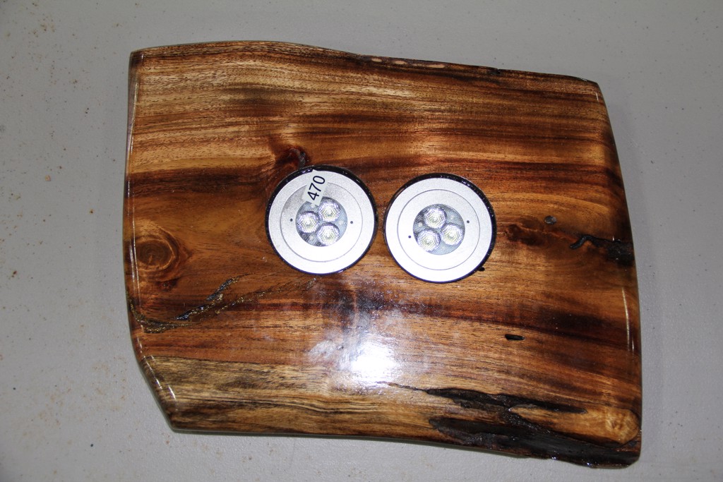Base: Koa double LED by Makai Glass | Bill Wyland Galleries Lahaina LLC