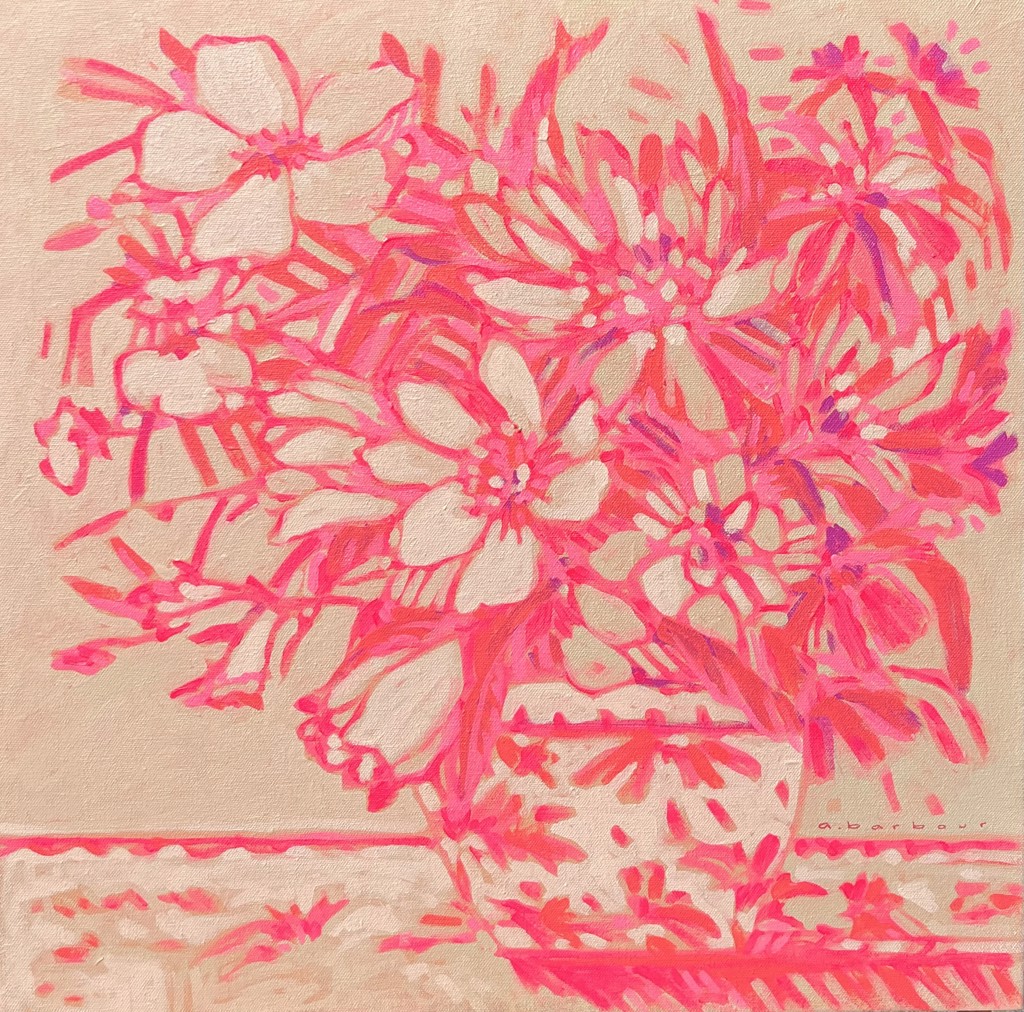 Floral Study in Pink by Anna Barbour | Hillary Whitaker Gallery