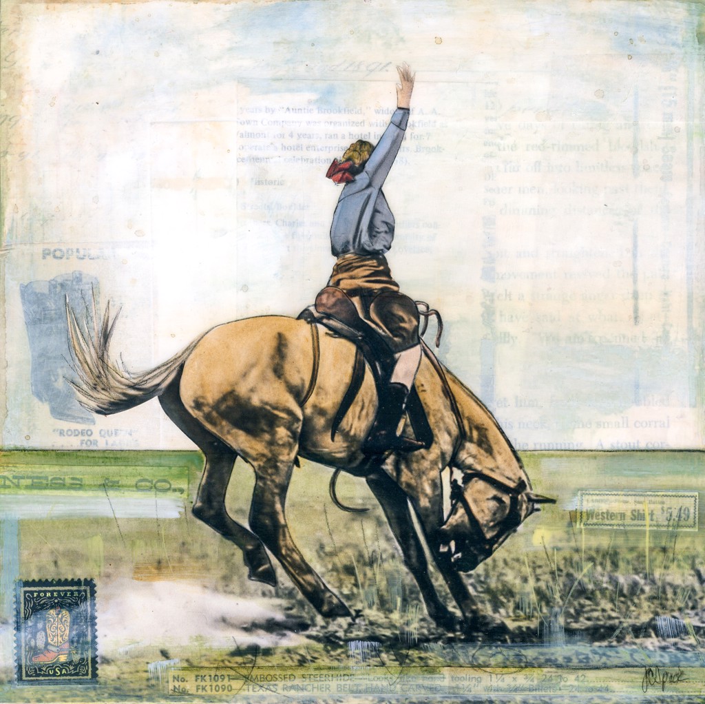 Lady Bronc Rider by JC Spock | Giacobbe-Fritz Fine Art
