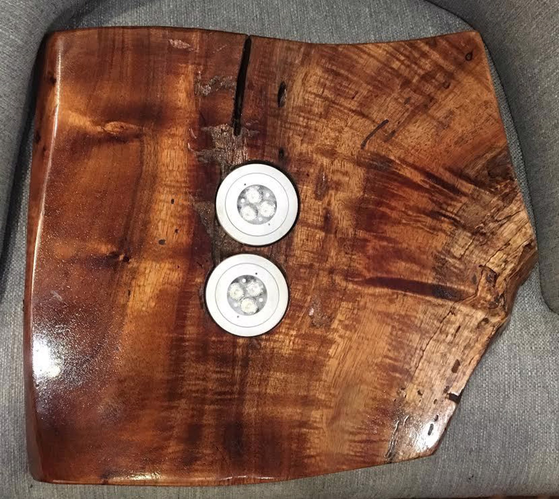 Base: Koa Double LED by Makai Glass | Bill Wyland Galleries Lahaina LLC