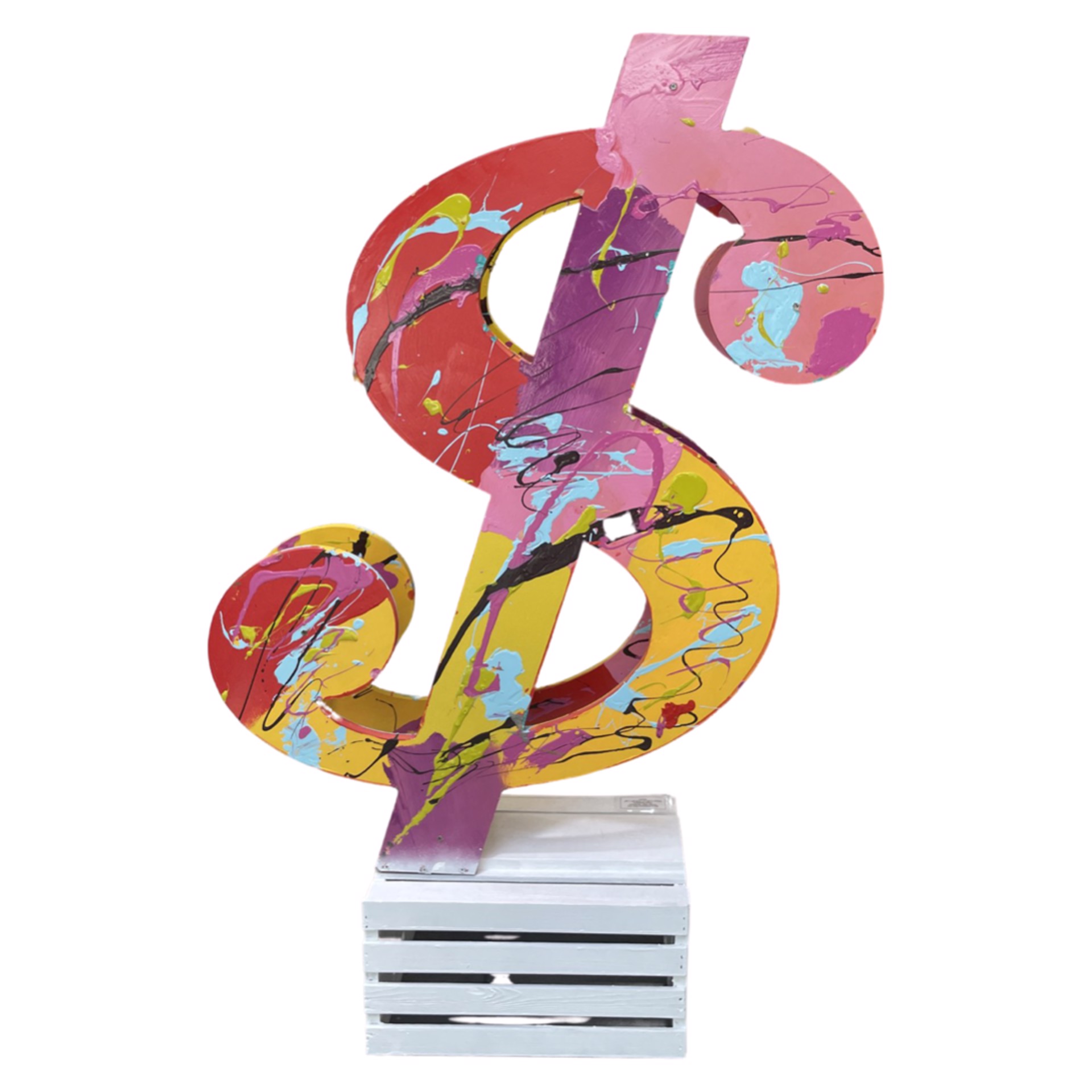 "Wood Dollar Sign" by Dollar Sign Sculptures by Elena Bulatova | Elena ...