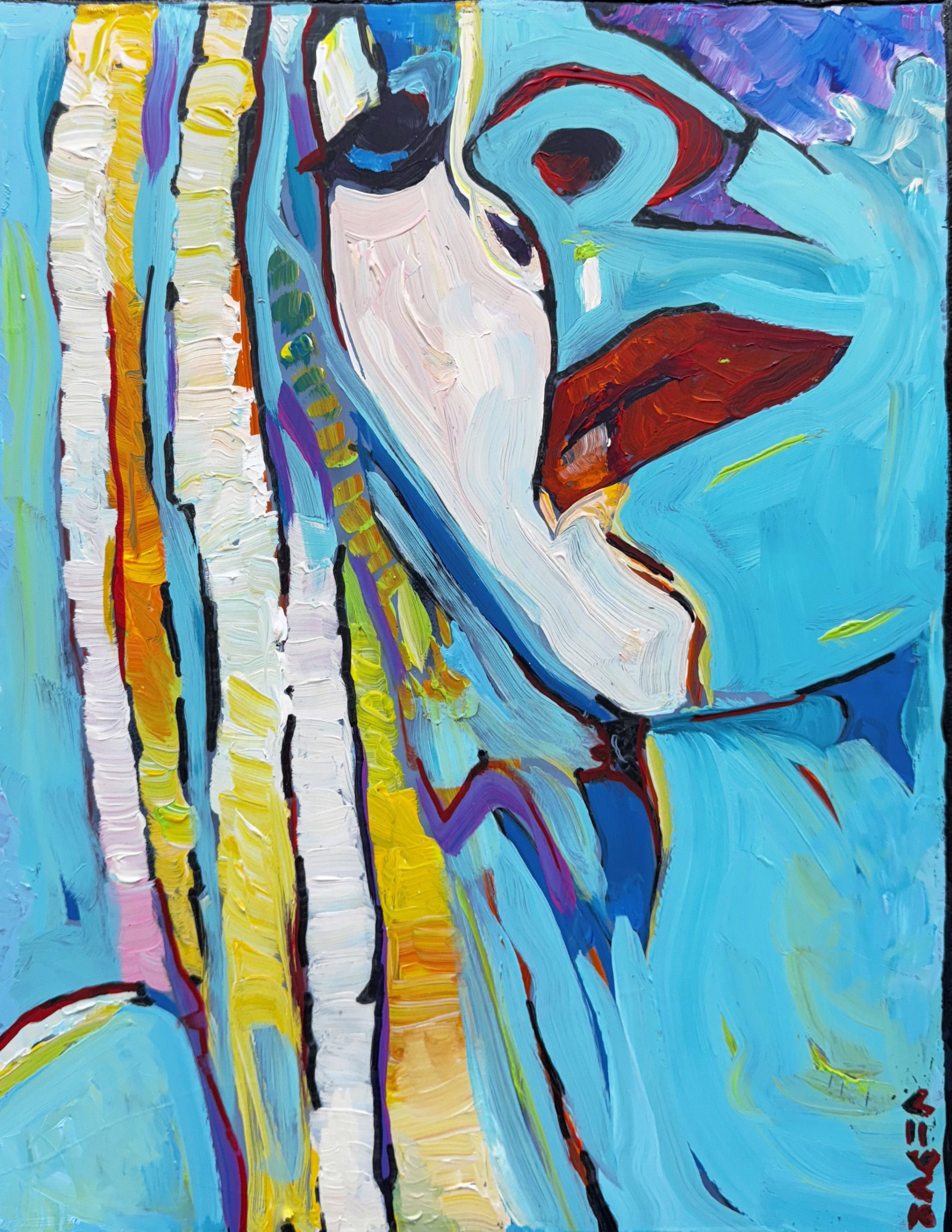 Turquoise Girl by Chuck Hamilton | Art on the Square Gallery