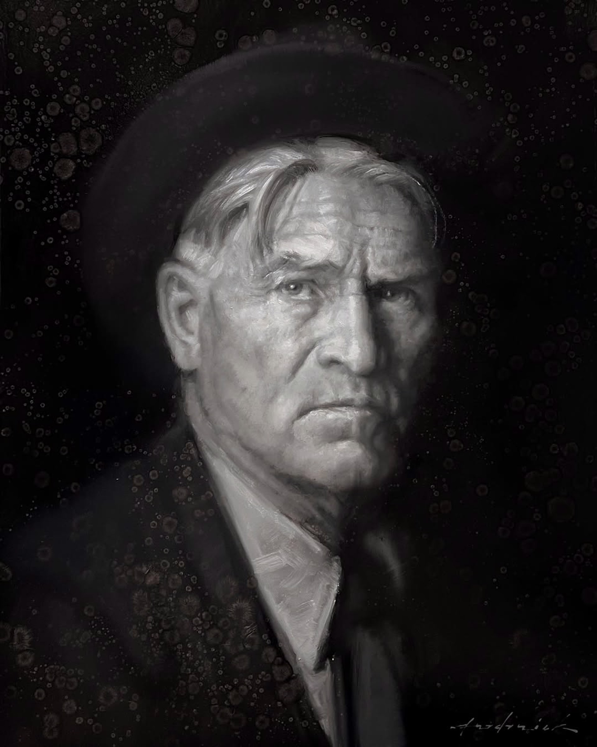 PORTRAIT OF CHARLES RUSSELL by David Frederick Riley | Montana Trails ...