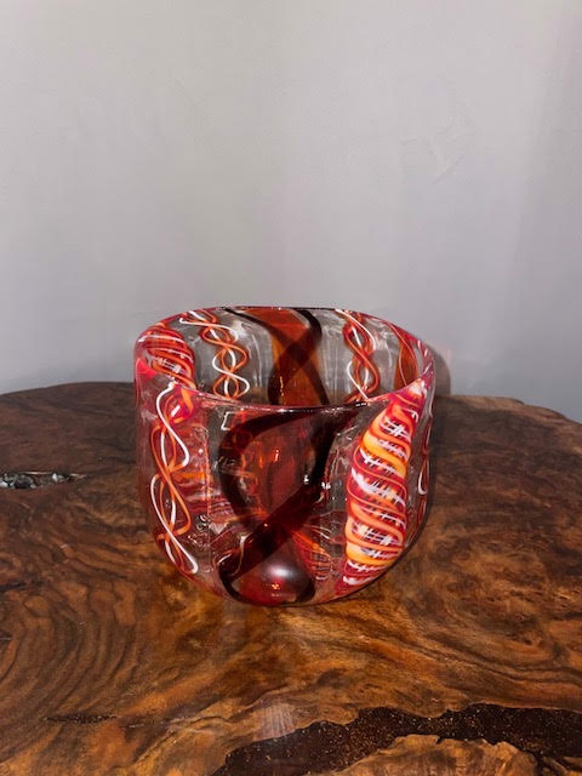 Clear and Red Bowl Small by John Glass | Anticus - Fine Art, Books ...