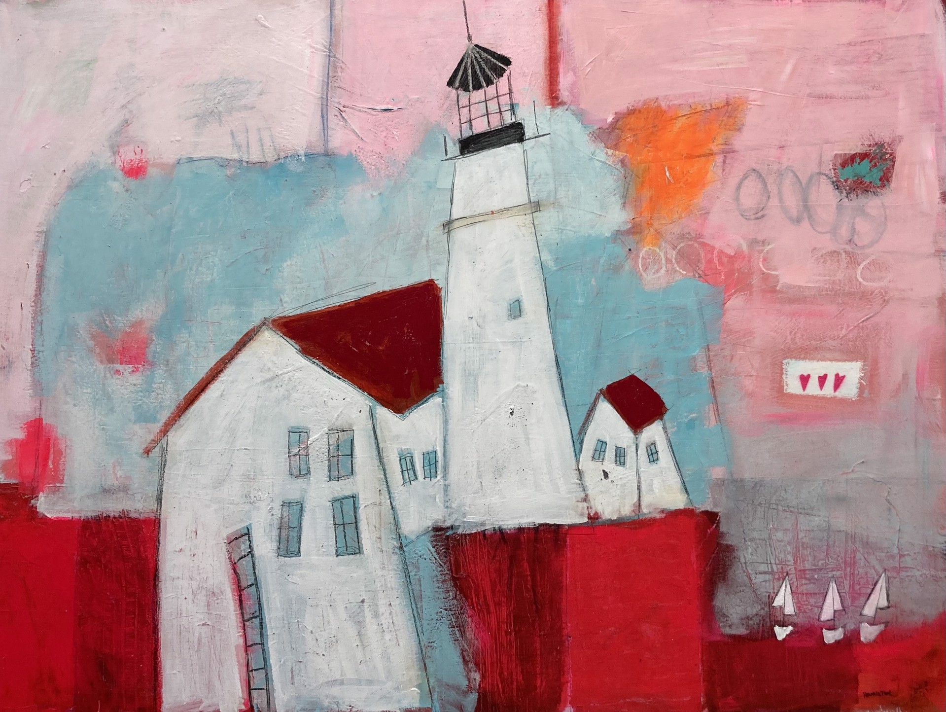 Portland Head Light on a Pink Afternoon by Rick Hamilton | Portland Art ...