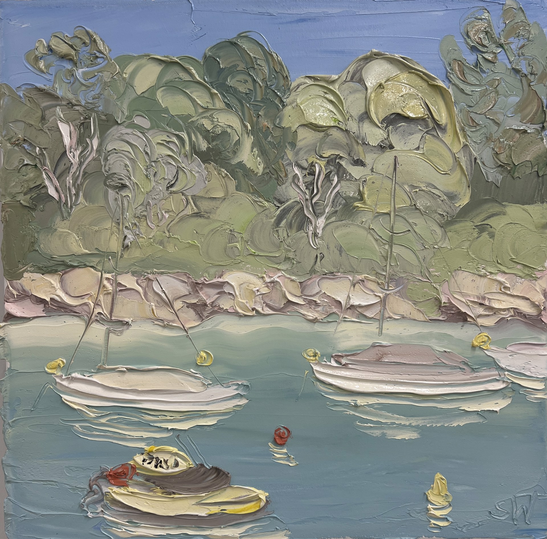 Berry's Bay Study 2 Plein Air by Sally West | Wentworth Galleries