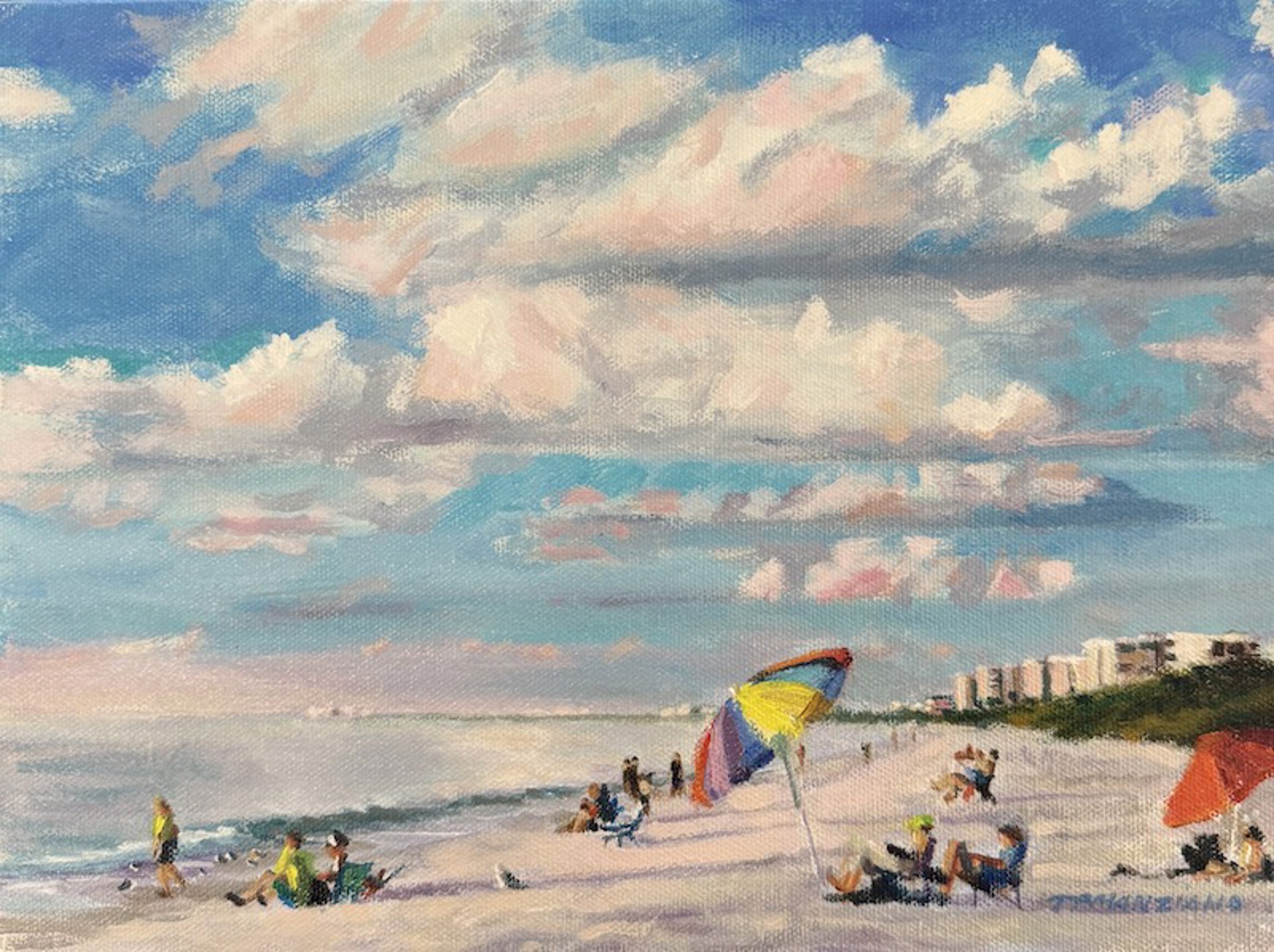 Naples Beach by Tom Manziano | Gardner Colby Gallery