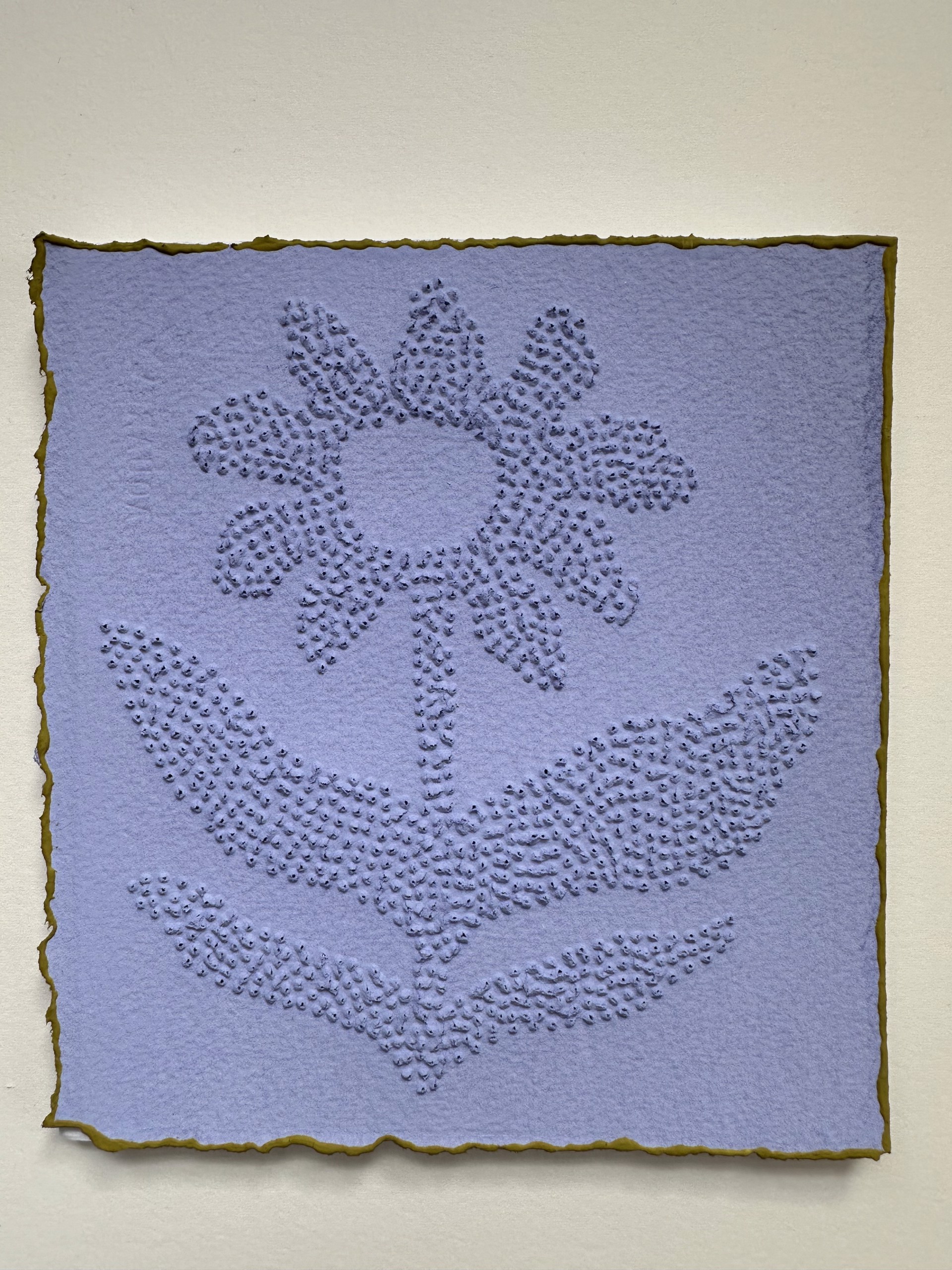 Lilac Mini Flower Poke with Olive Green Edge by Morgan Walker | Art and ...