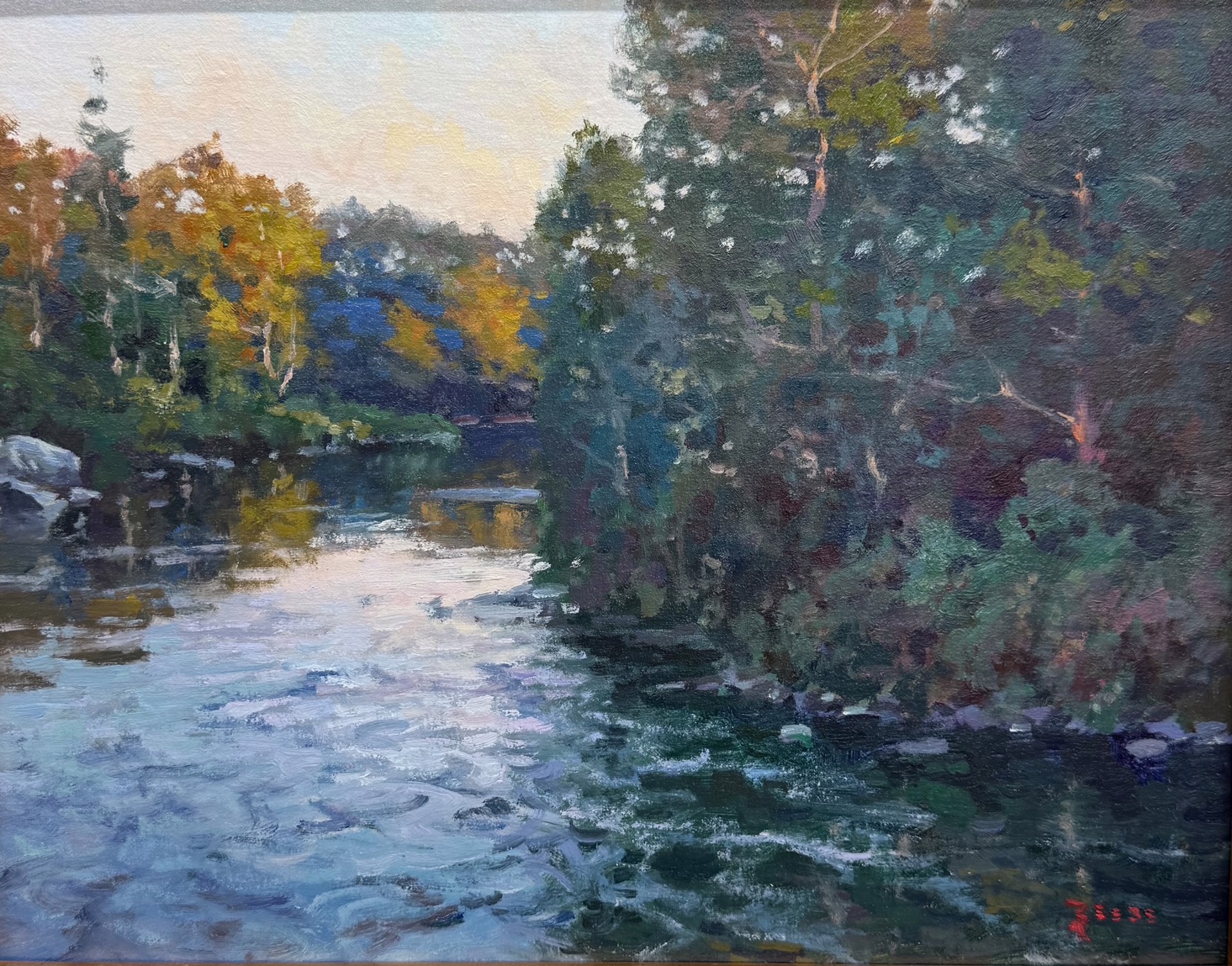 Dusk on the Housatonic by Paul Beebe | Susan Powell Fine Art