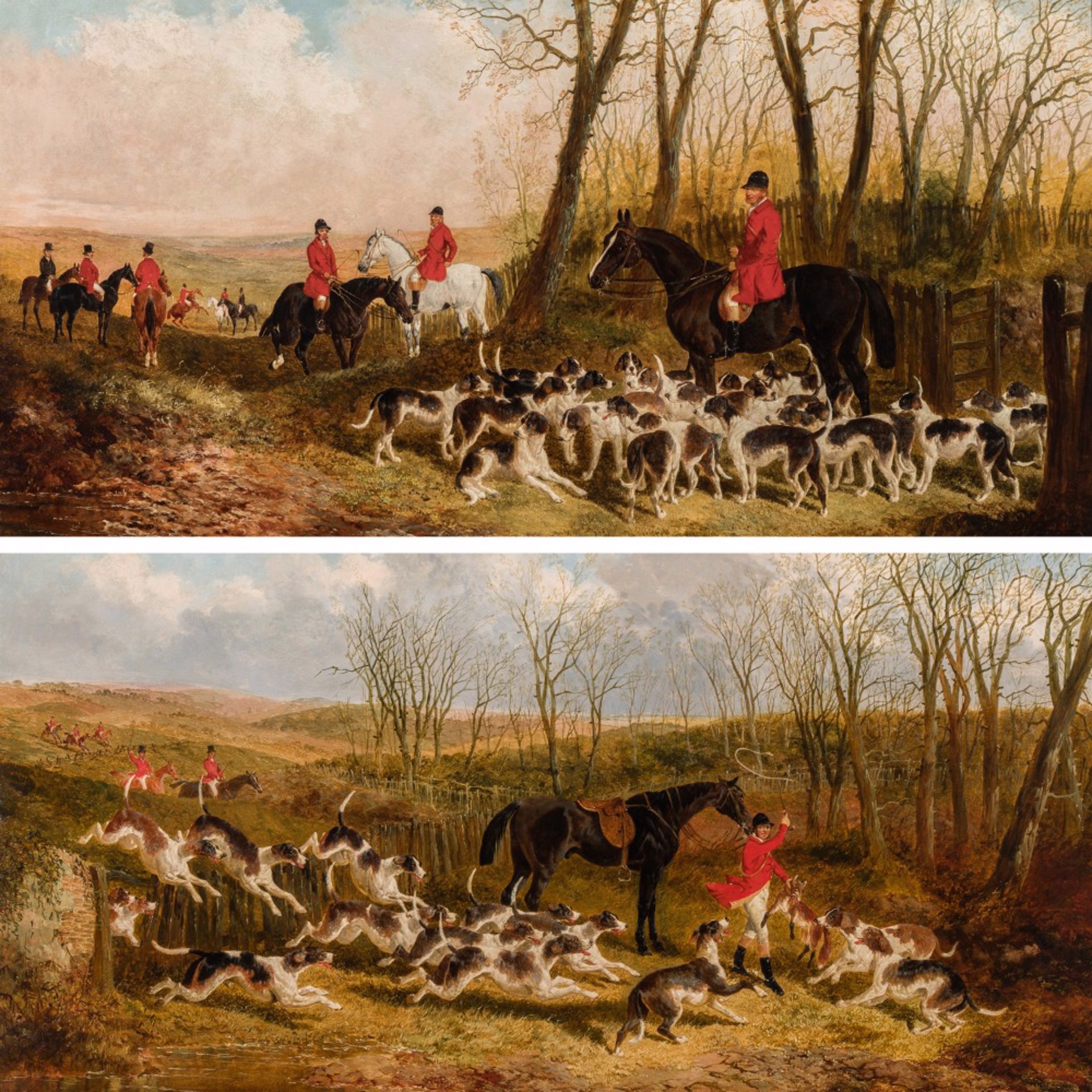 The Meet & The Kill (a pair) by John Frederick Herring, Jr. | Cross ...