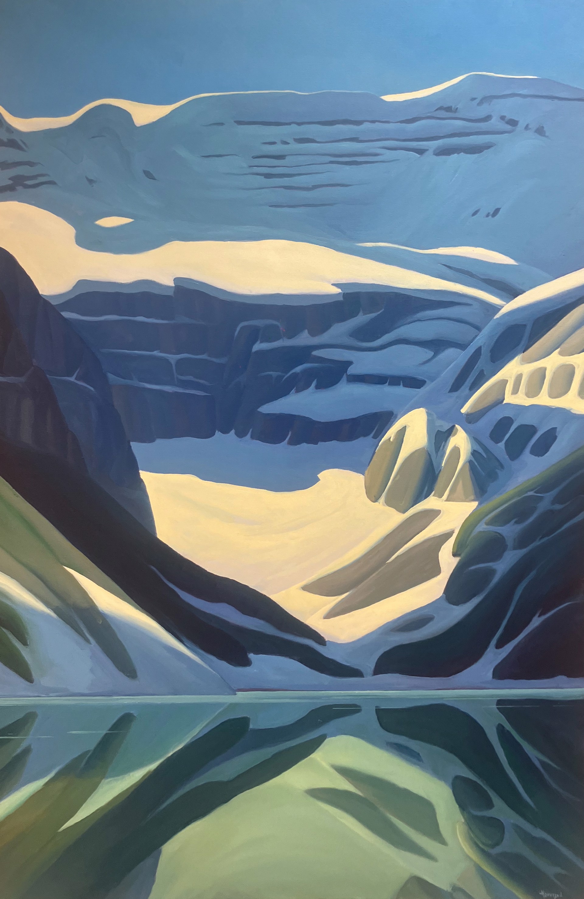 A Golden Moment, Lake Louise by Kenneth Harrison | Mountain Galleries