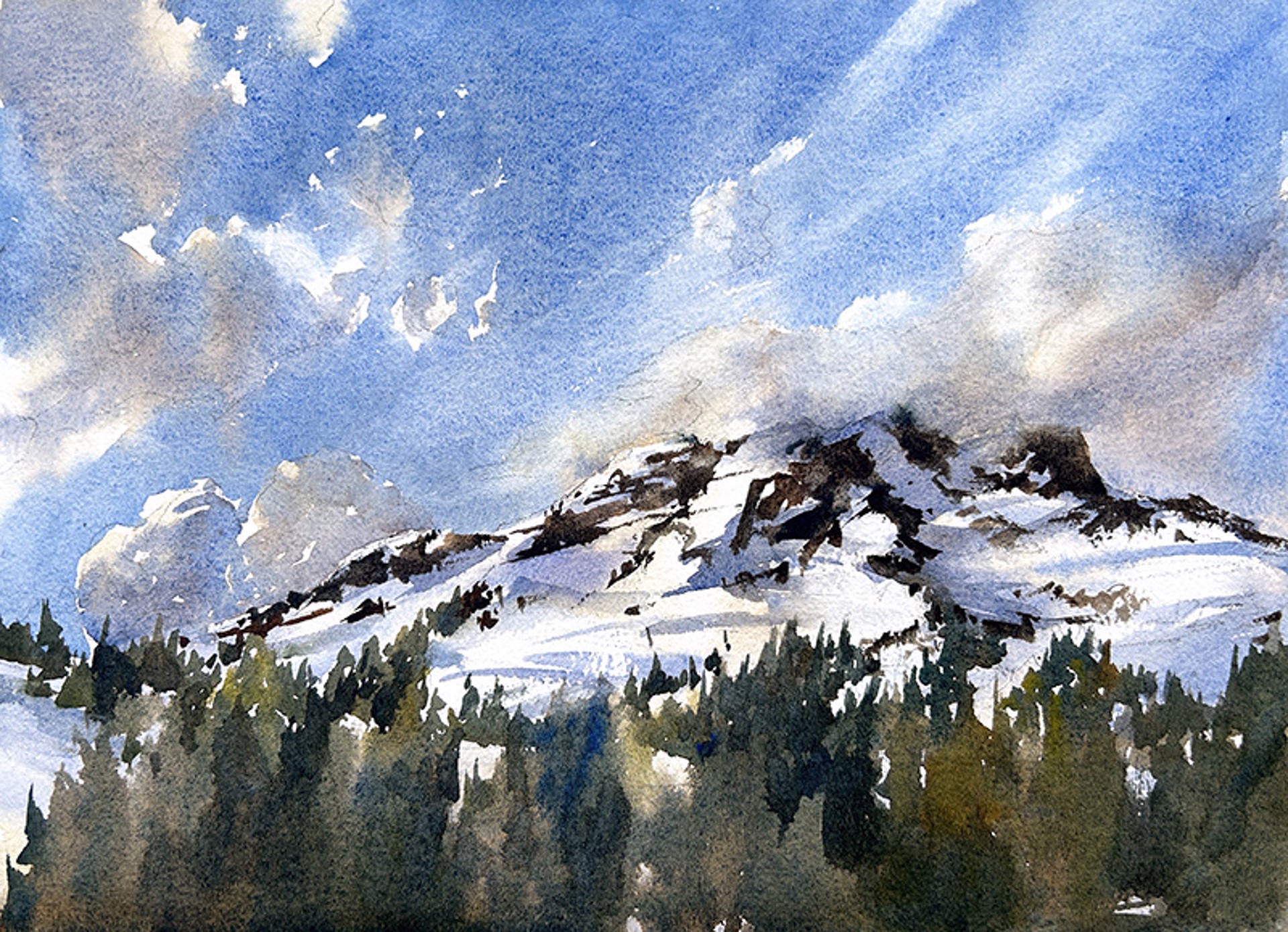 Mount Rainier Unveiling by Ina Xi | Barlow Gallery