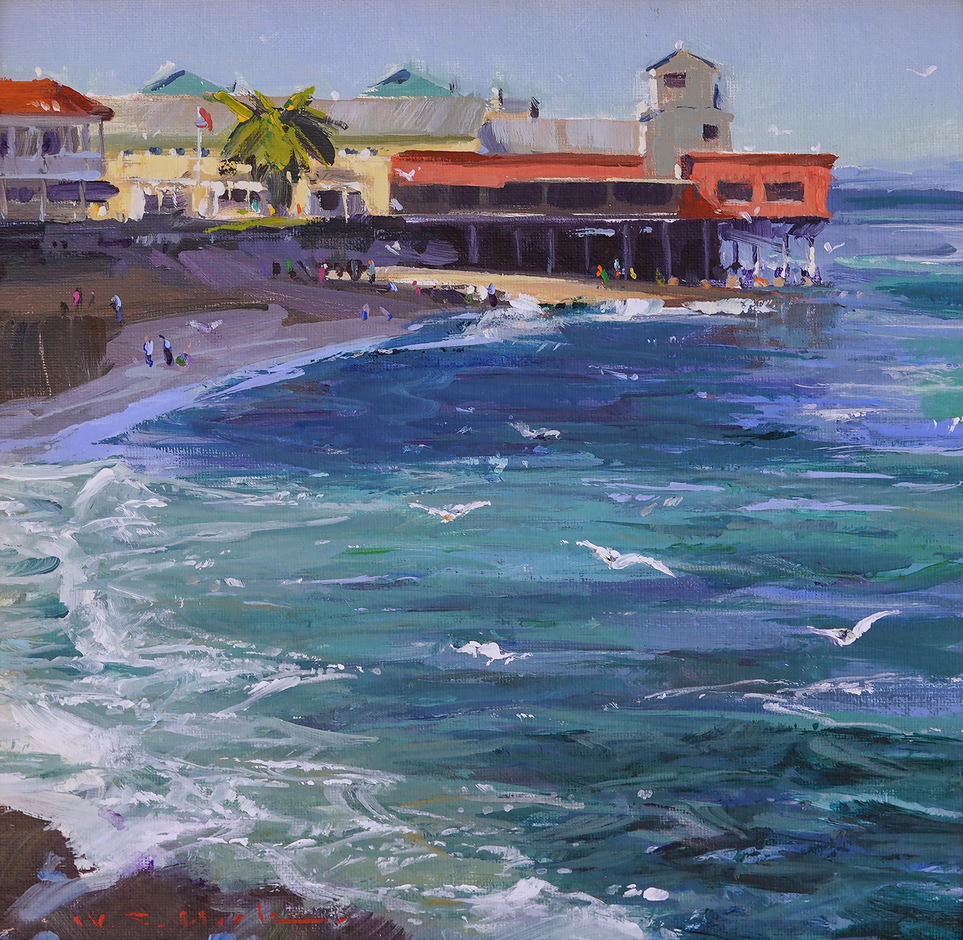 Cannery Beach by William C. Hook | Meyer Gallery