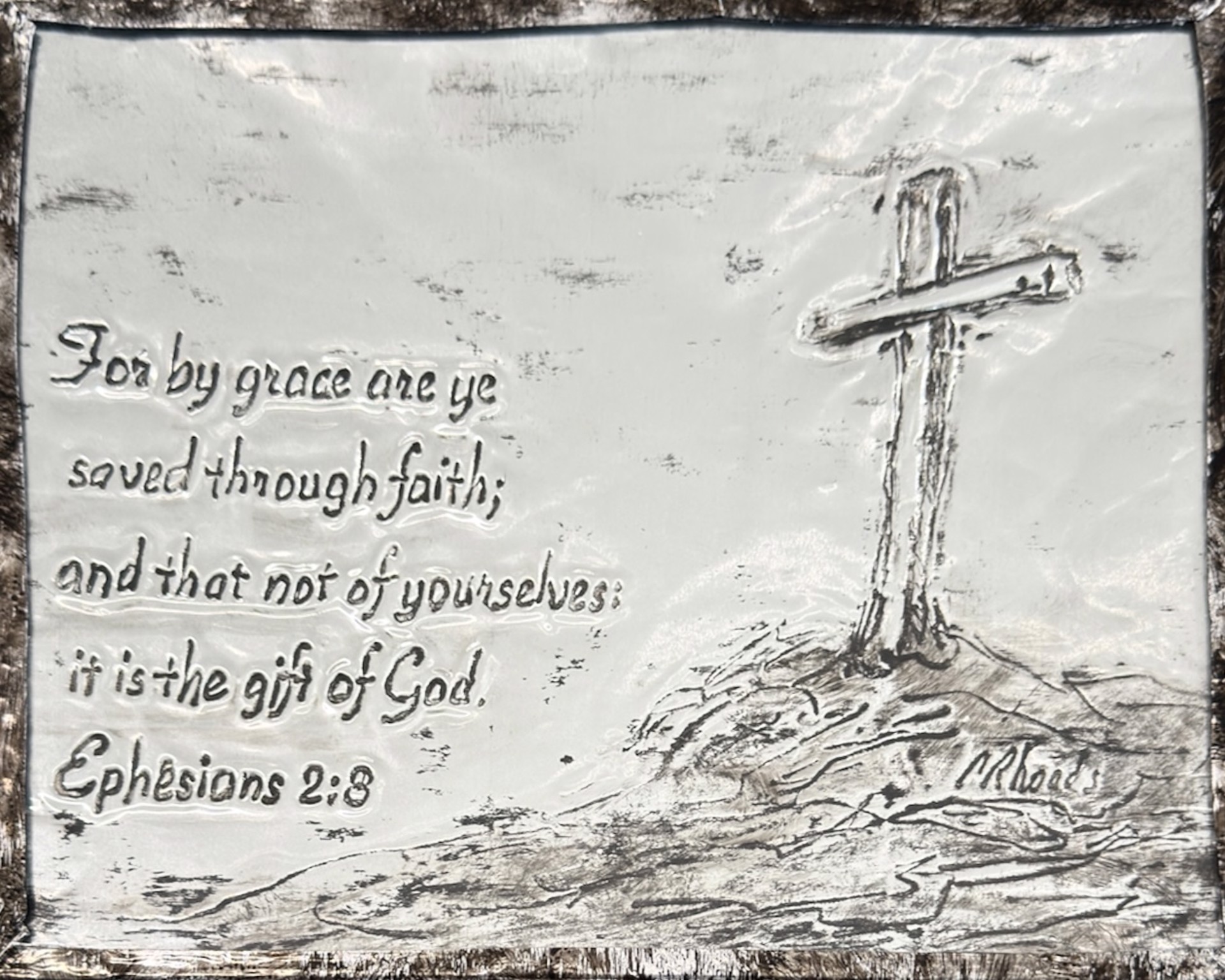 Ephesians 2:8 Plate by Chuck Rhoads | Pacesetter Gallery