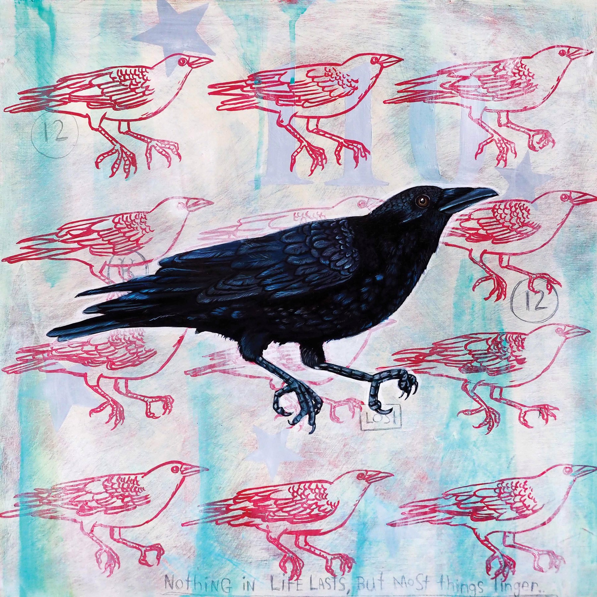 12 Crows by Tim Hooper | Chauvet Arts