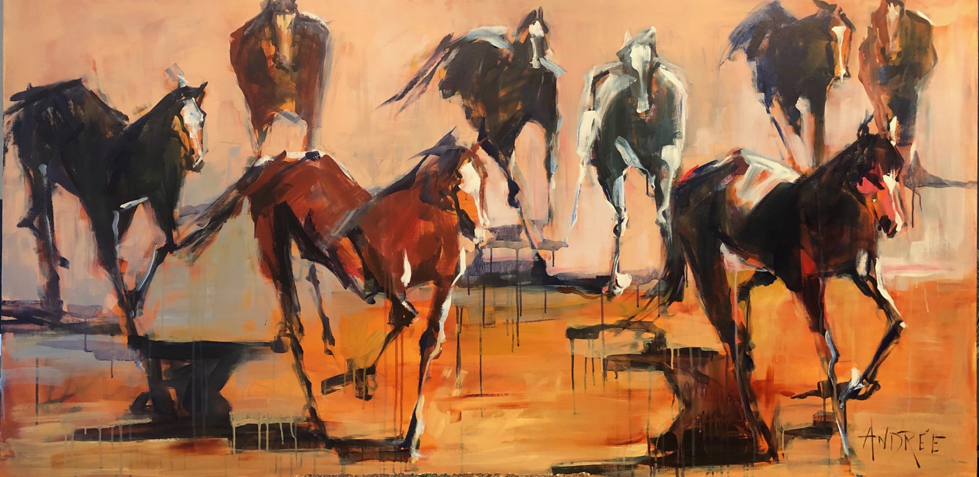 Turning the Herd by Andrée Hudson | CANYON ROAD CONTEMPORARY ART
