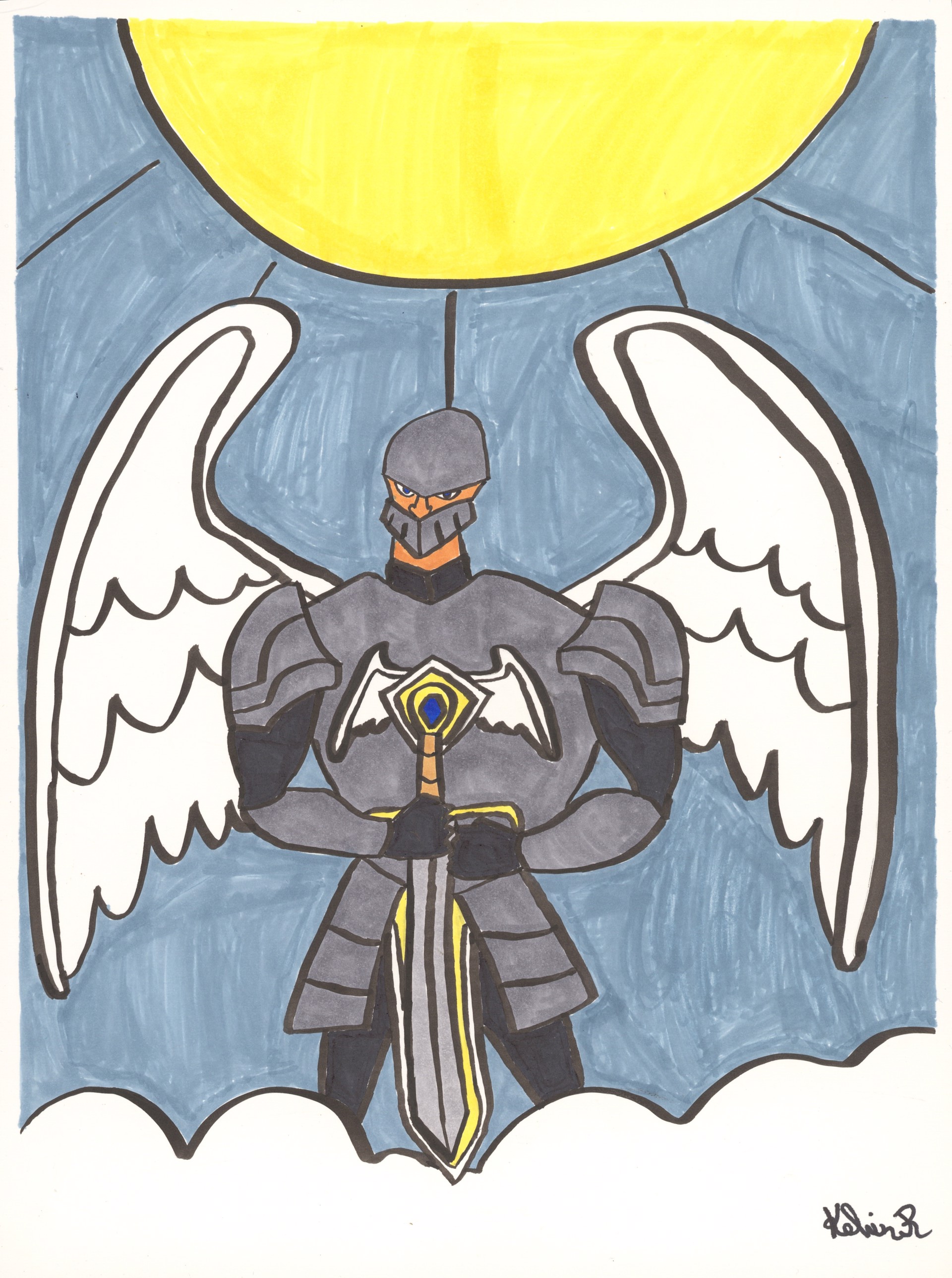 Guardian Angel Knight by Kelvin Richardson | Art Enables